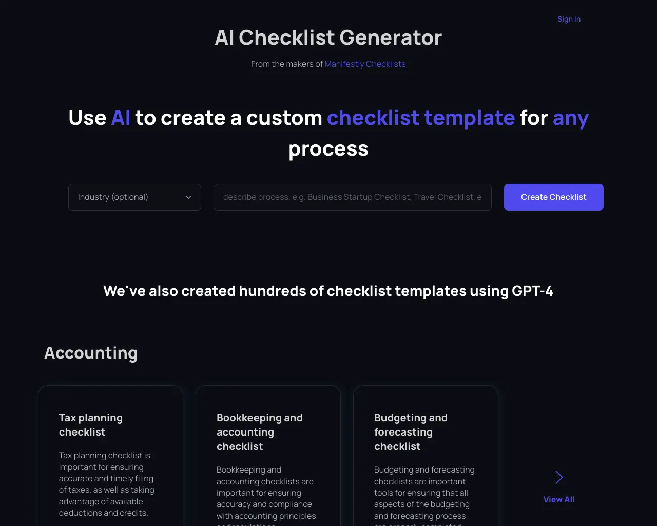Explore Checklistgenerator 2024: The Ultimate AI Guide - Pricing, Review & Capabilities | Monkey ...