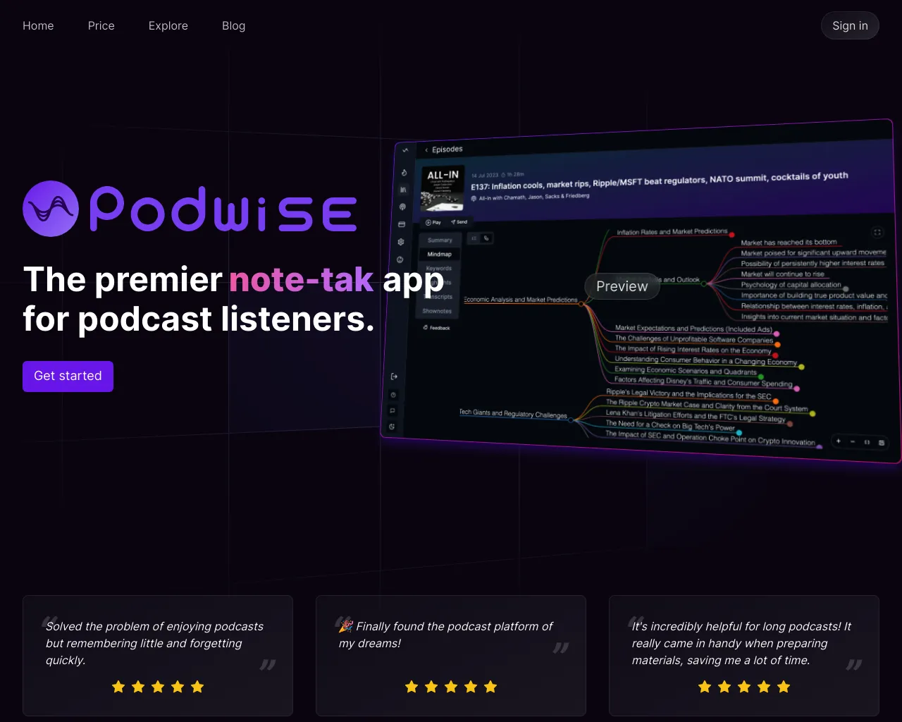 Explore Podwise 2024: The Ultimate AI Guide - Pricing, Review & Capabilities | Monkey Ai Tools