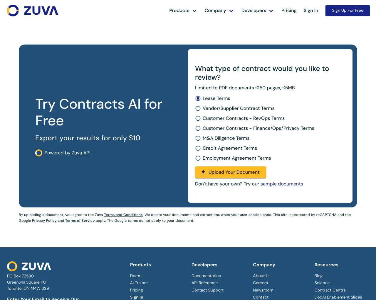 Explore Zuva Contracts AI 2024: The Ultimate AI Guide - Pricing, Review & Capabilities | Monkey ...