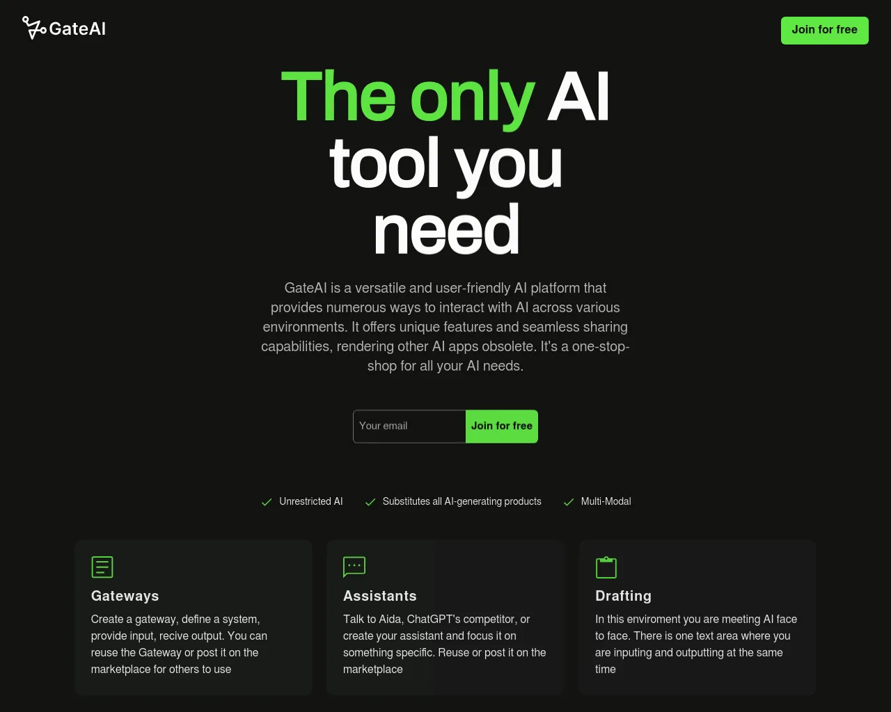 Explore GateAI 2024: The Ultimate AI Guide - Pricing, Review & Capabilities | Monkey Ai Tools