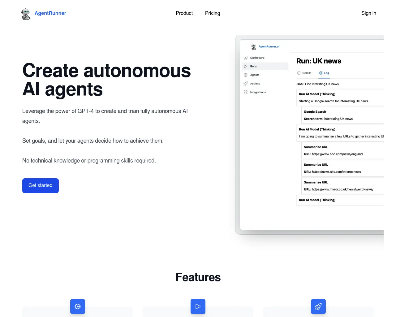 Explore AgentRunner 2024: The Ultimate AI Guide - Pricing, Review & Capabilities | Monkey Ai Tools