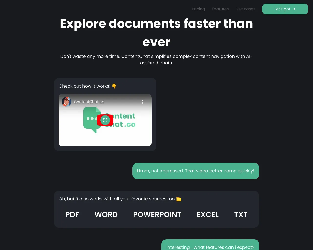 Explore ContentChat 2024: The Ultimate AI Guide - Pricing, Review & Capabilities | Monkey Ai Tools