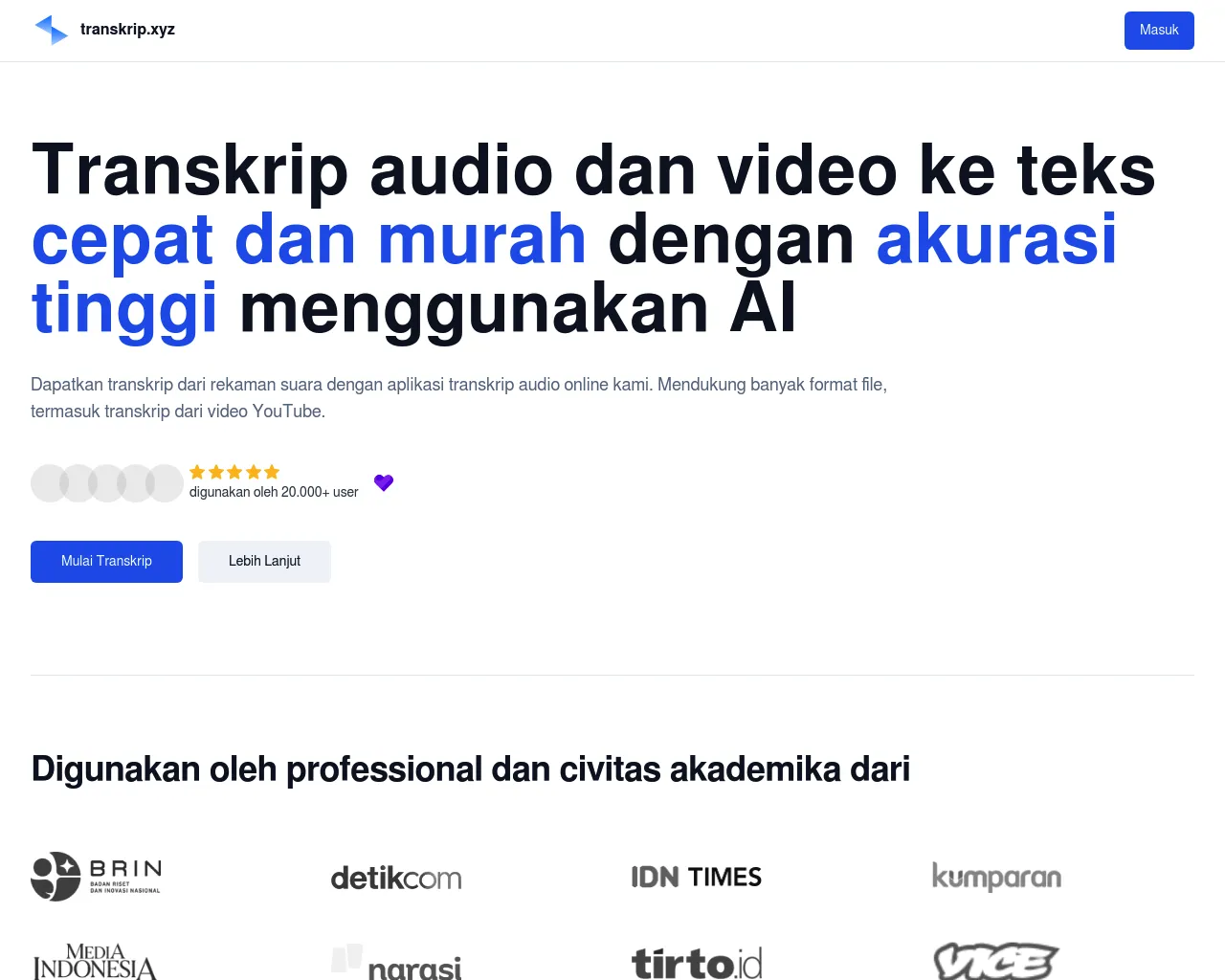 Explore Transkrip 2024: The Ultimate AI Guide - Pricing, Review ...