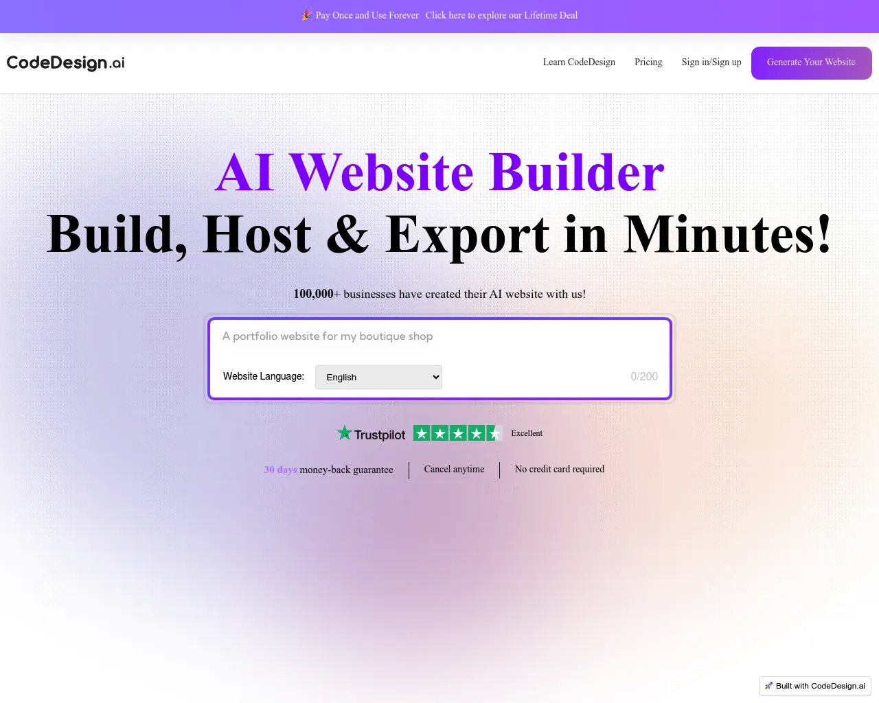 Explore CodeDesign 2024: The Ultimate AI Guide - Pricing, Review & Capabilities | Monkey Ai Tools