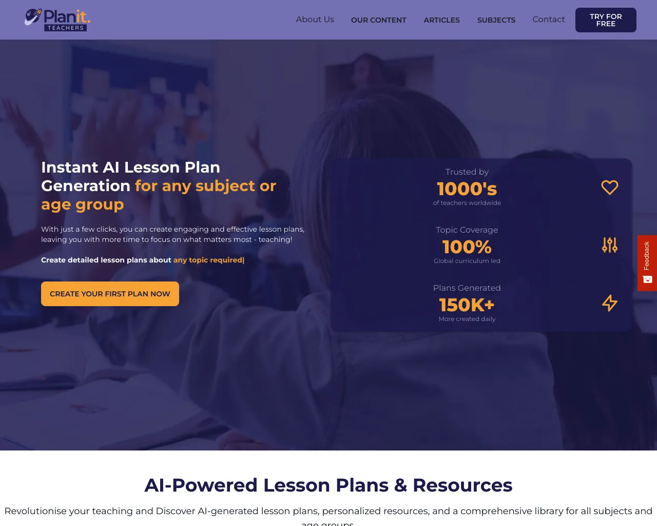 Explore Planit Teachers 2024: The Ultimate AI Guide - Pricing, Review ...