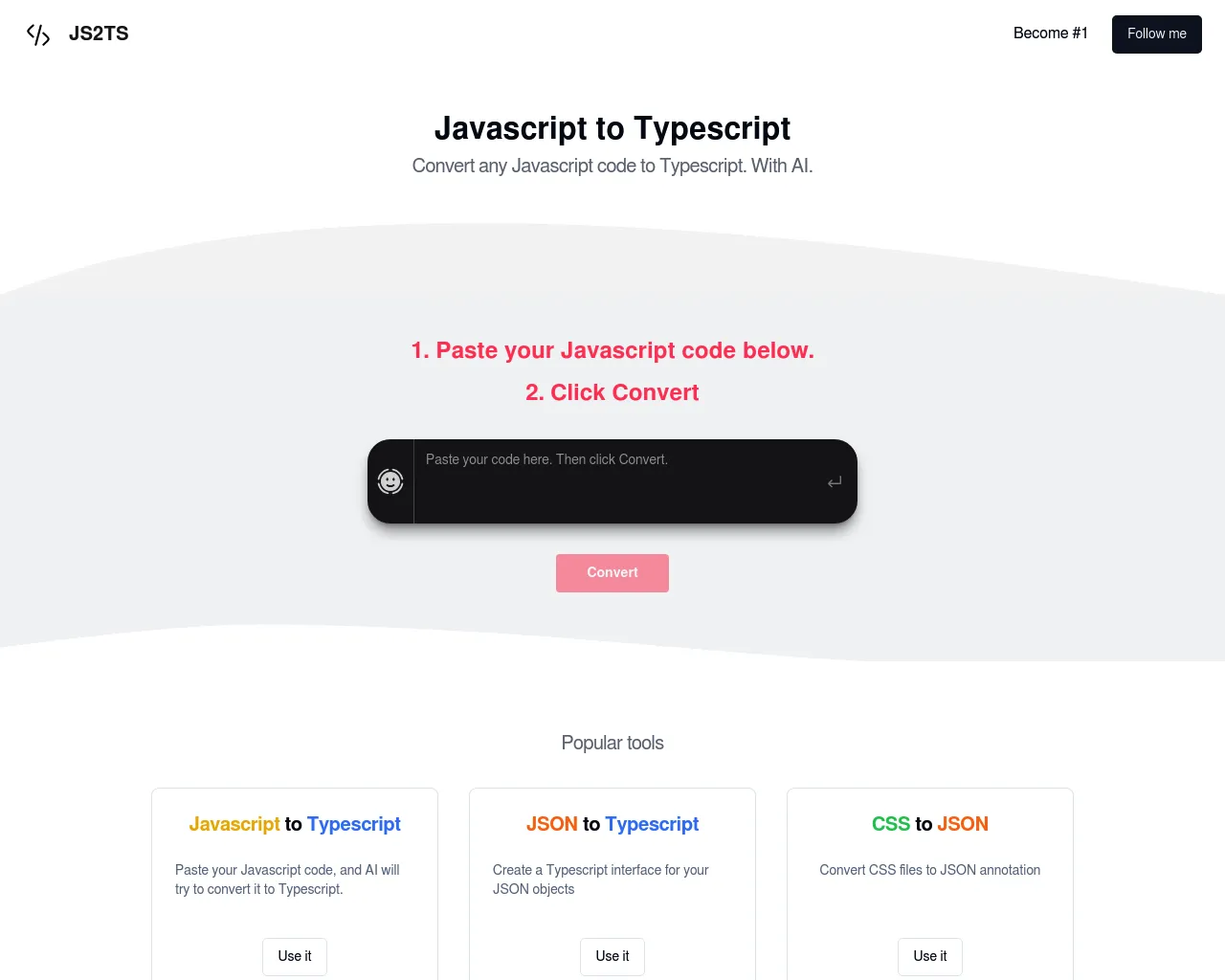 Explore JS2TS 2023: The Ultimate AI Guide - Pricing, Review & Capabilities | Monkey Ai Tools
