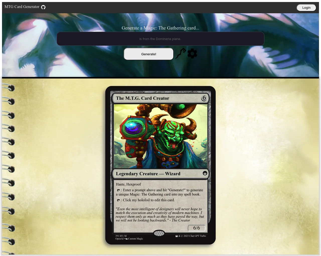 Explore MTG. Card Creator 2023: The Ultimate AI Guide - Pricing, Review ...