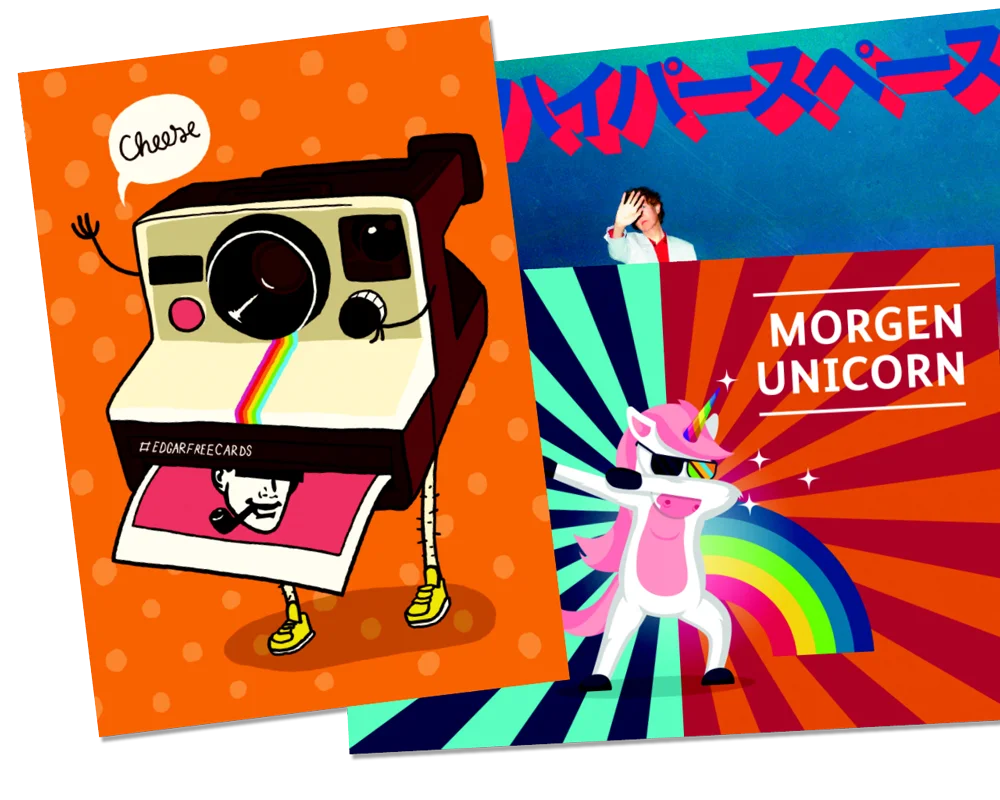 Edgar Edgar Freecards