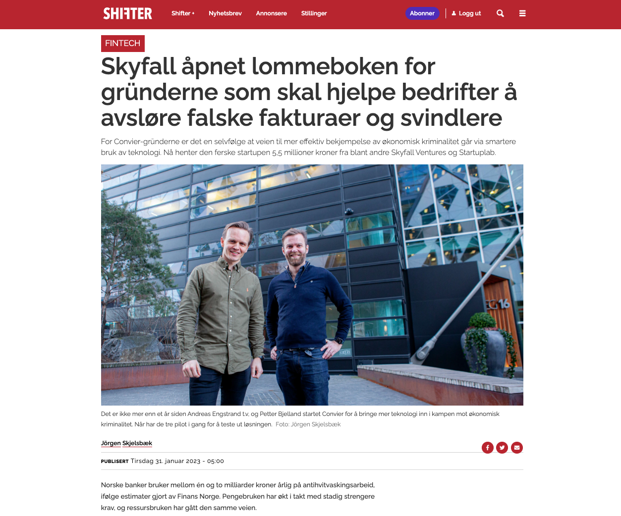 Convier featured in Shifter