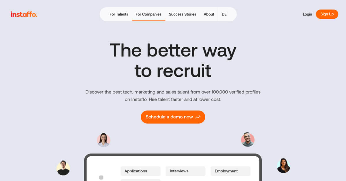 Instaffo | The Recruiting Platform for Tech, Marketing & Sales.