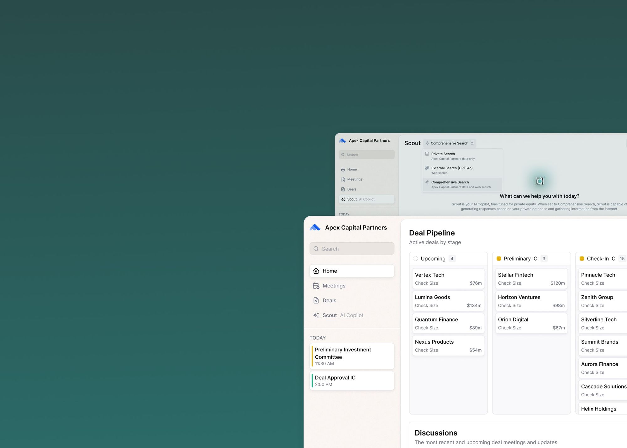Meridian AI | Industry Leading Software for PE Deal Teams