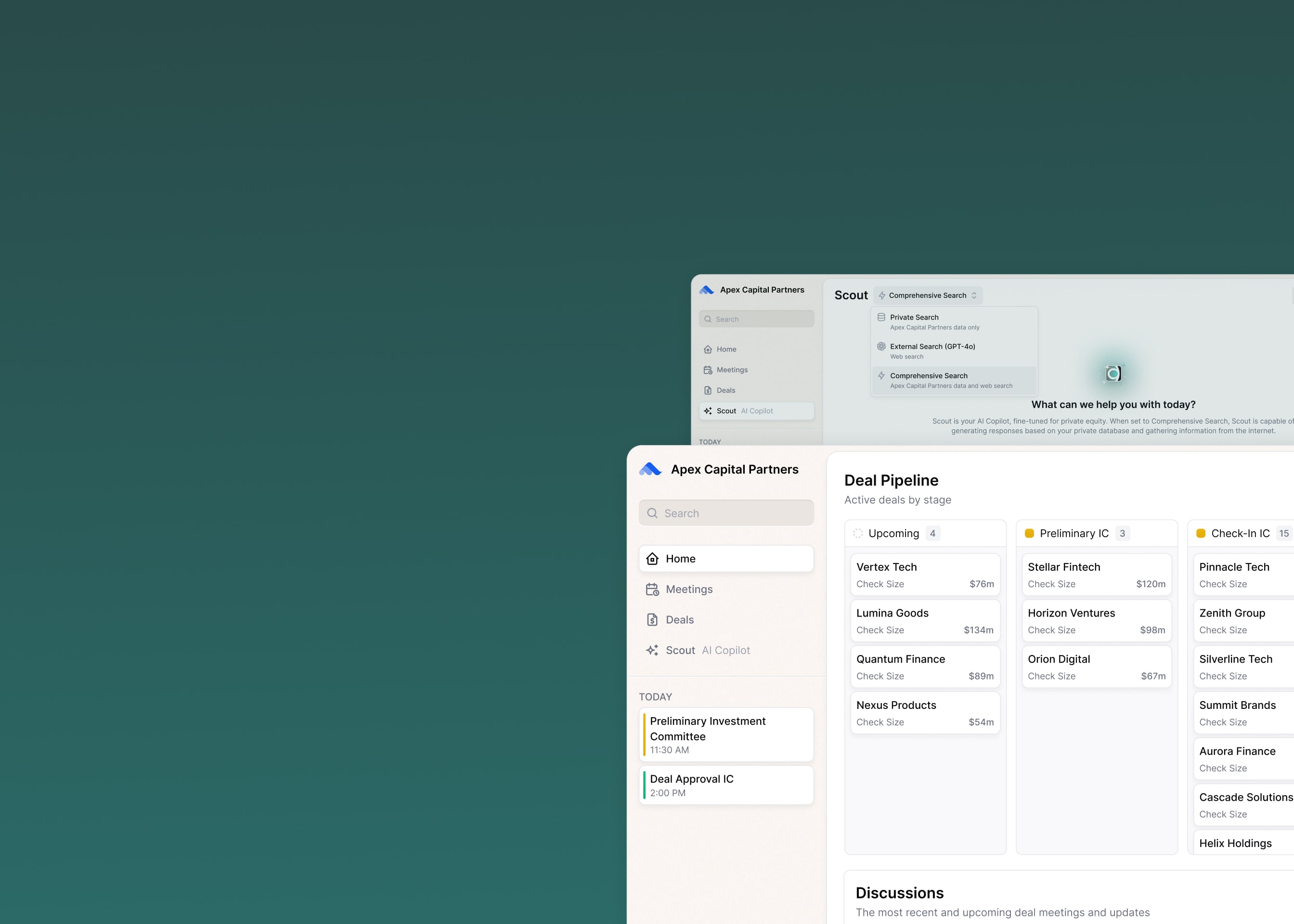 Meridian AI | Industry Leading Software for PE Deal Teams