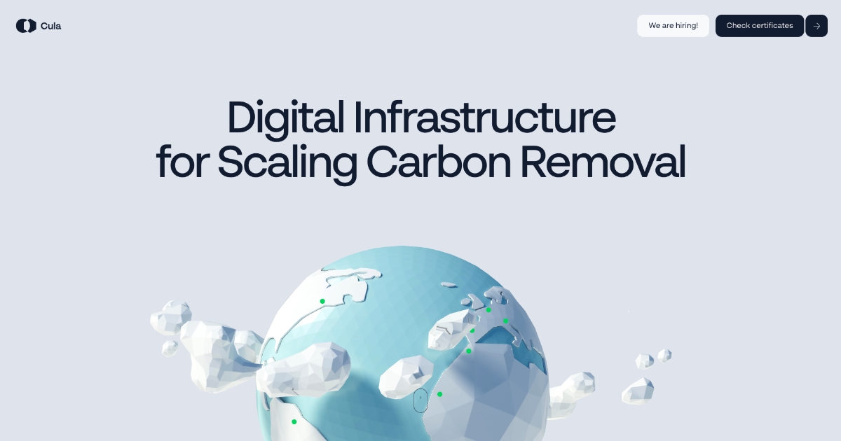 Cula | Digital Infrastructure for Scaling Carbon Removal