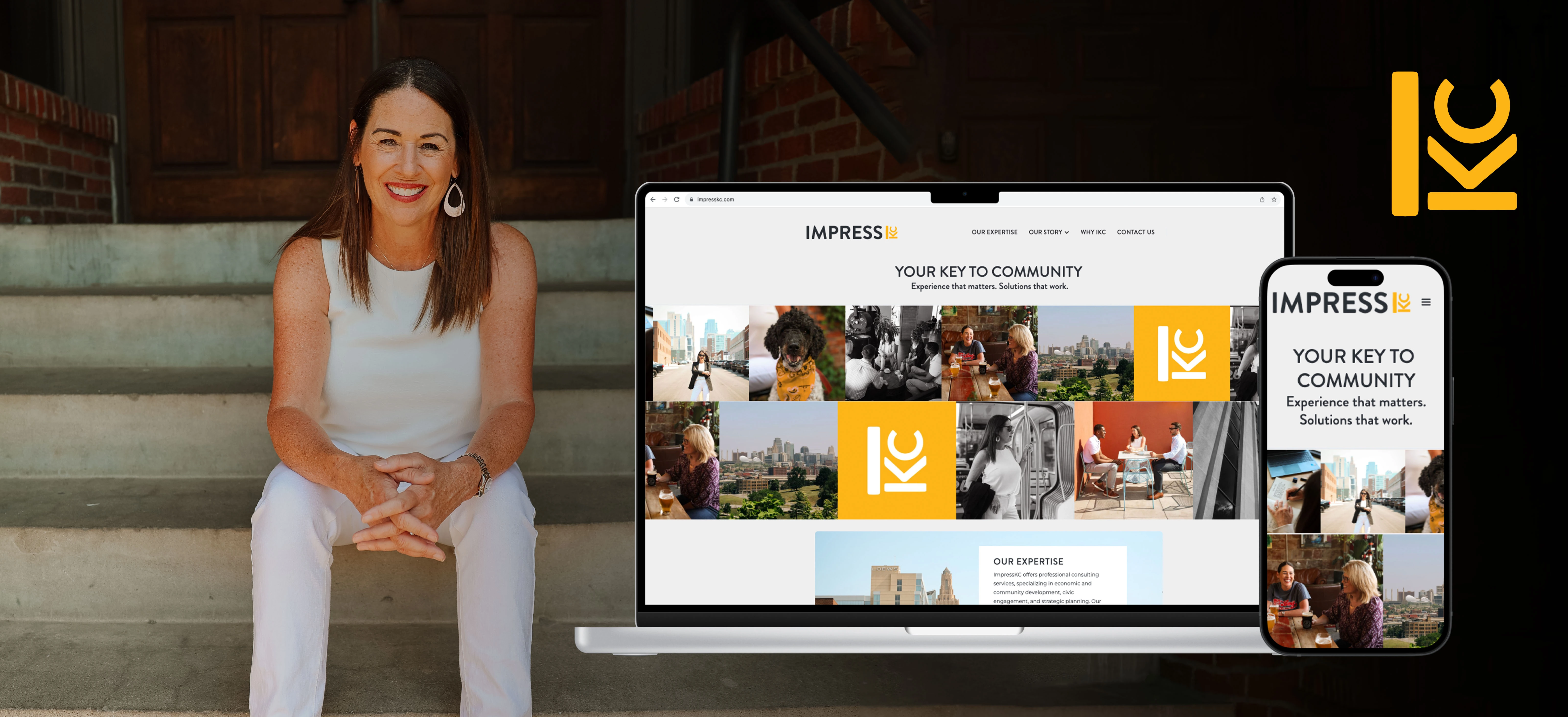 Impress KC | Revamped brand identity and website for ImpressKC