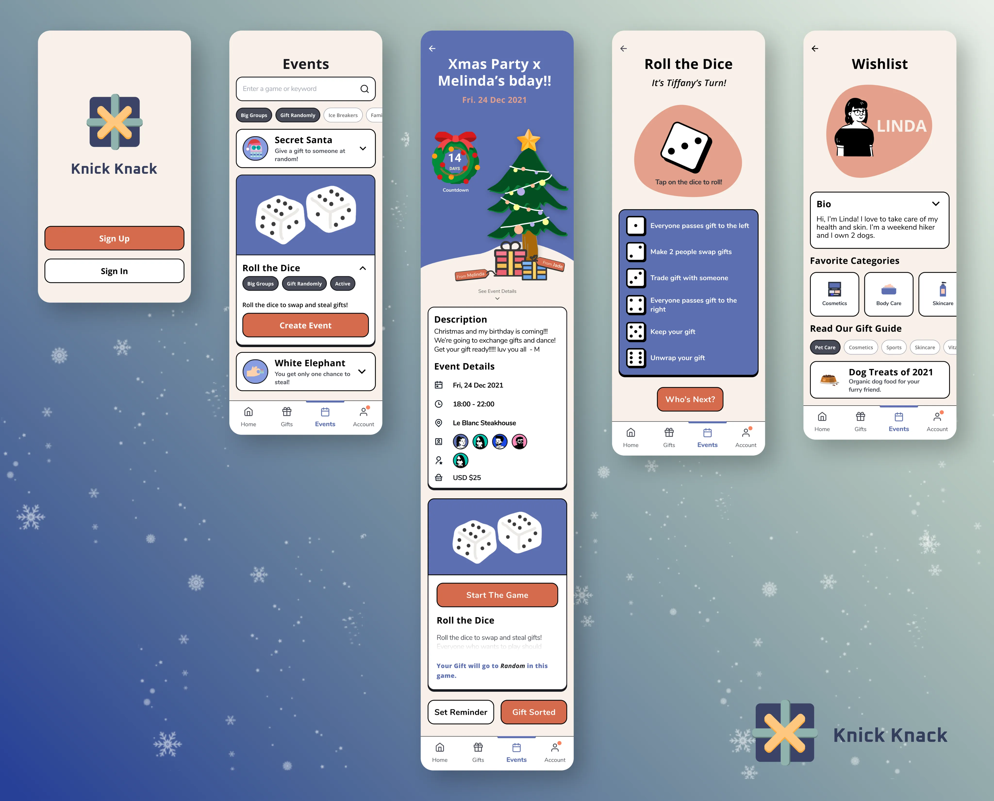 2021 Holiday Design Challenge: Gift Exchange App | Designlab