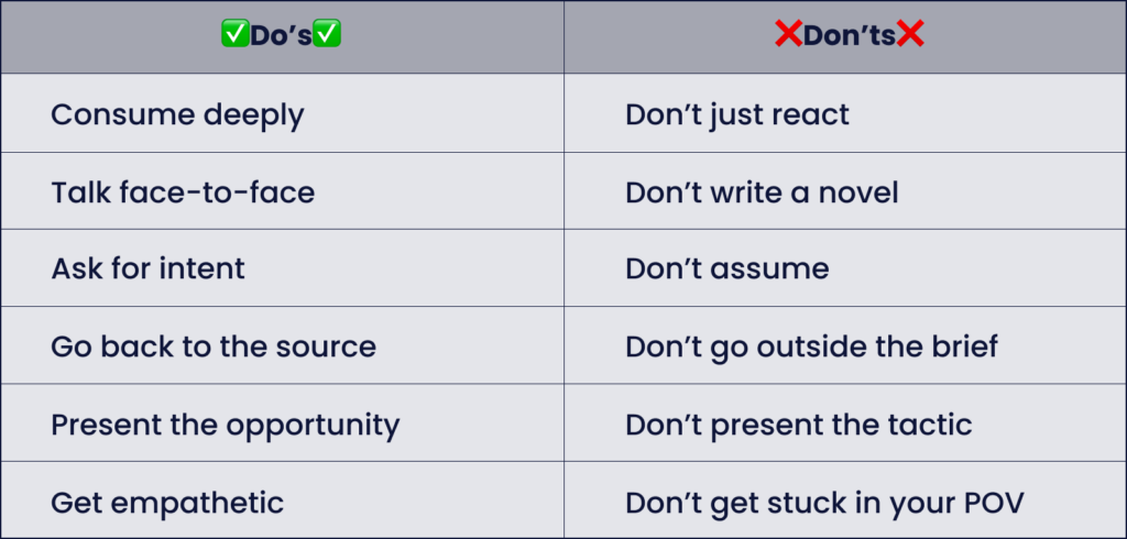 How to Give Great Creative Feedback
