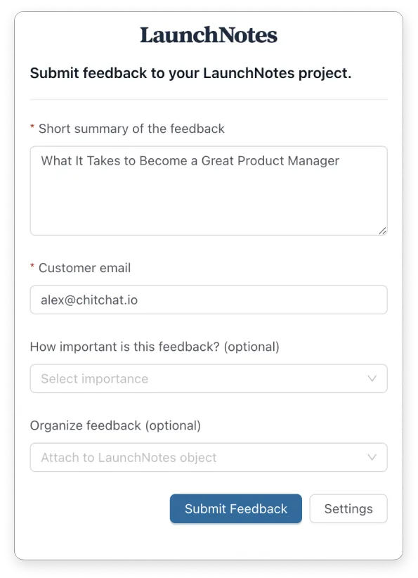 LaunchNotes for Customer Success | LaunchNotes