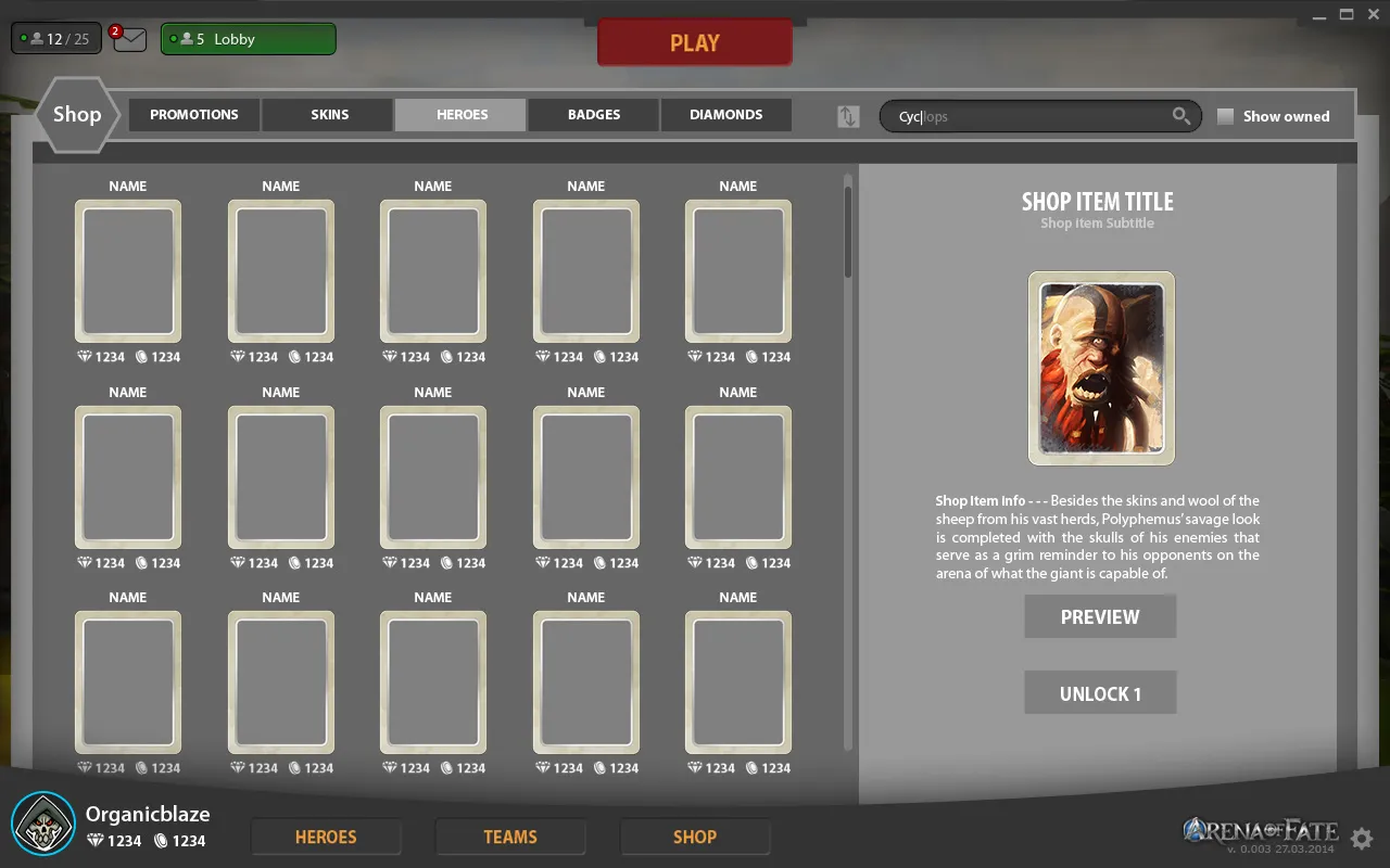 ARENA OF FATE - Project — PUNCHev Group