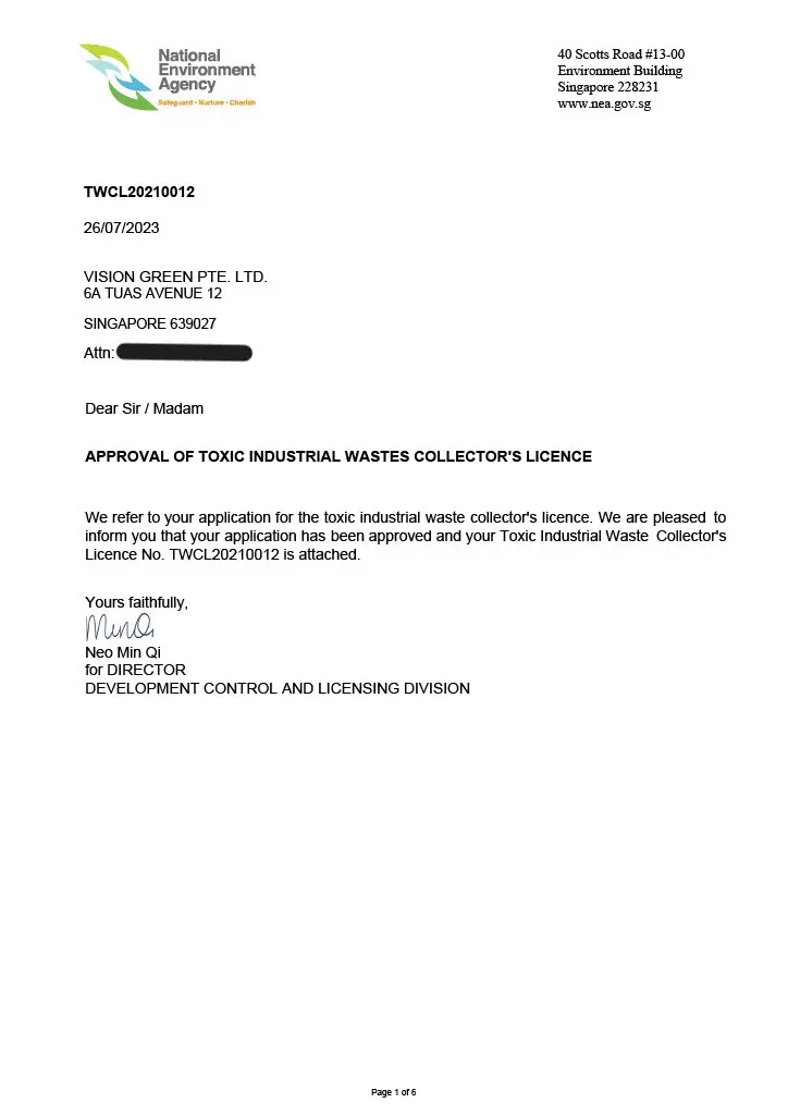 Our Certifications | Vision Green