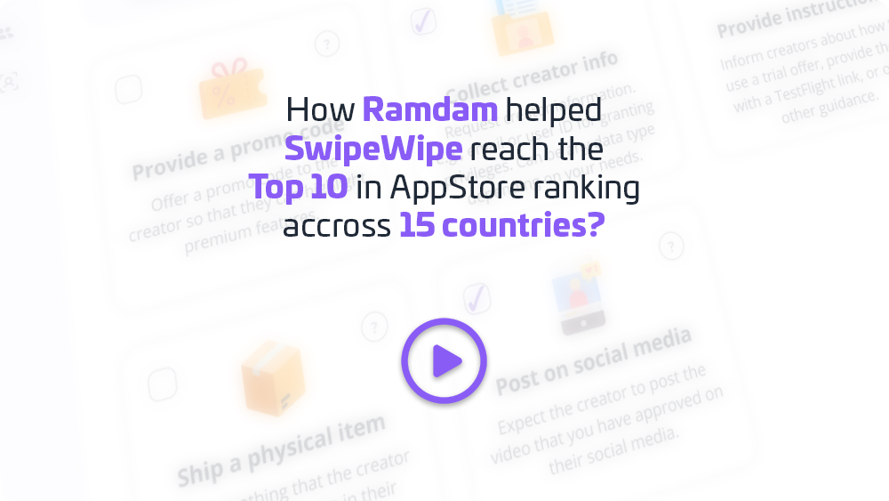 Ramdam: winning creator ads for your app