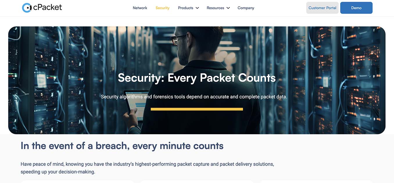 Advanced Network Security Solutions | cPacket Networks