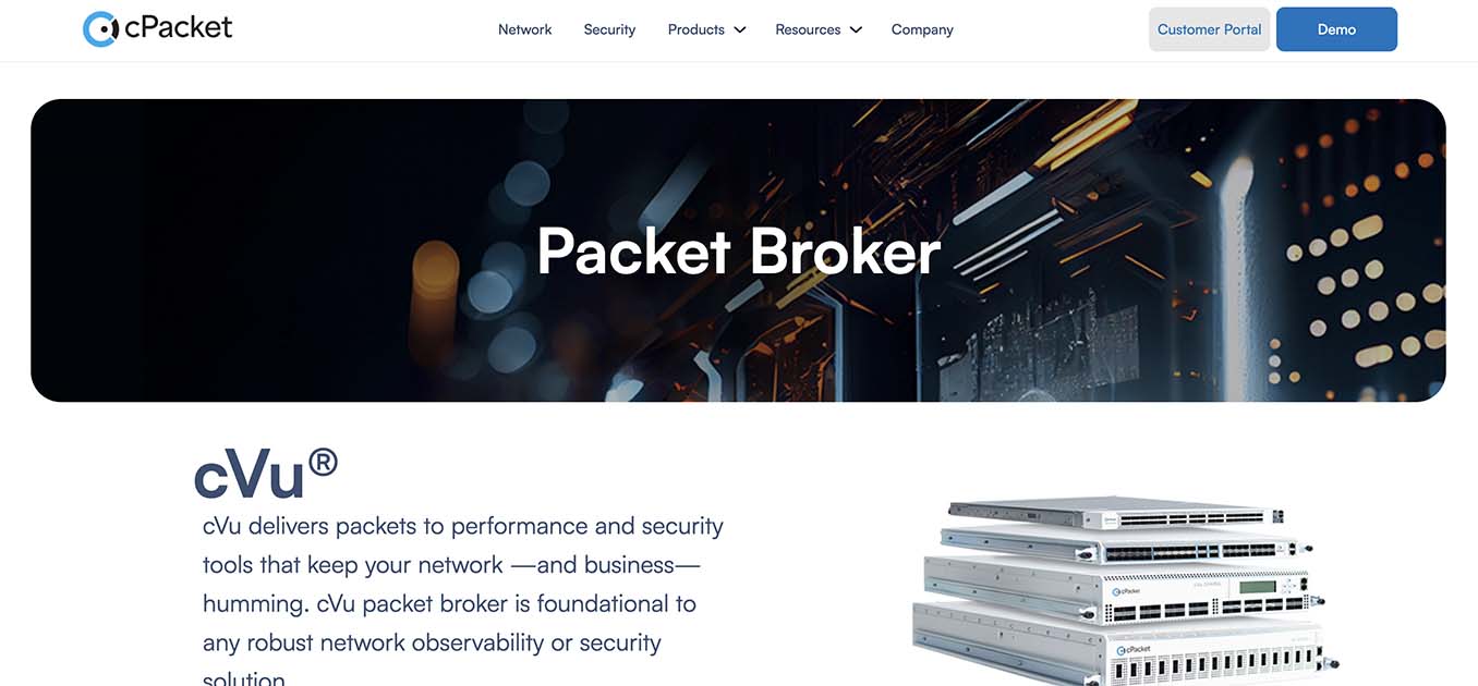 cVu® by cPacket | Advanced Packet Broker Solution for Optimal Network