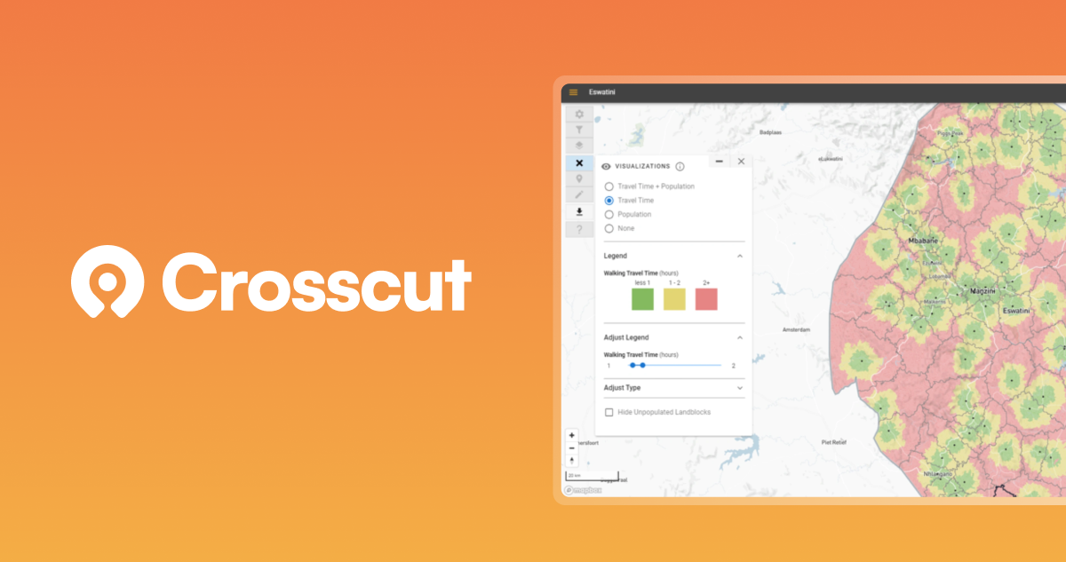 Crosscut - Create accurate catchment area maps with a click.