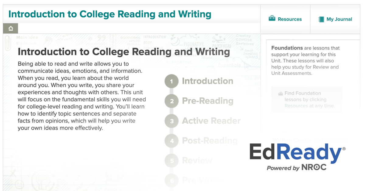 EdReady Learning Media: English Example