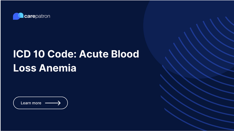 Acute Blood Loss Anemia ICD-10-CM Codes | 2023
