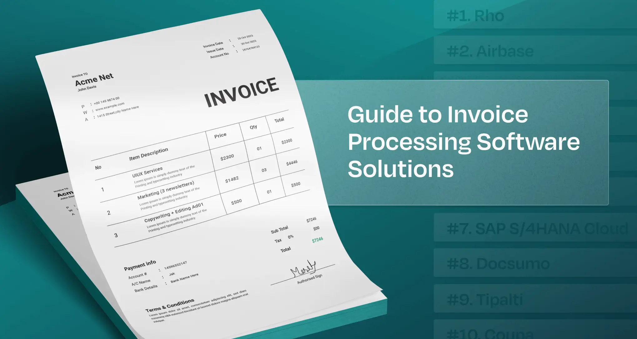 Rho – The 13 best invoice processing software in 2024