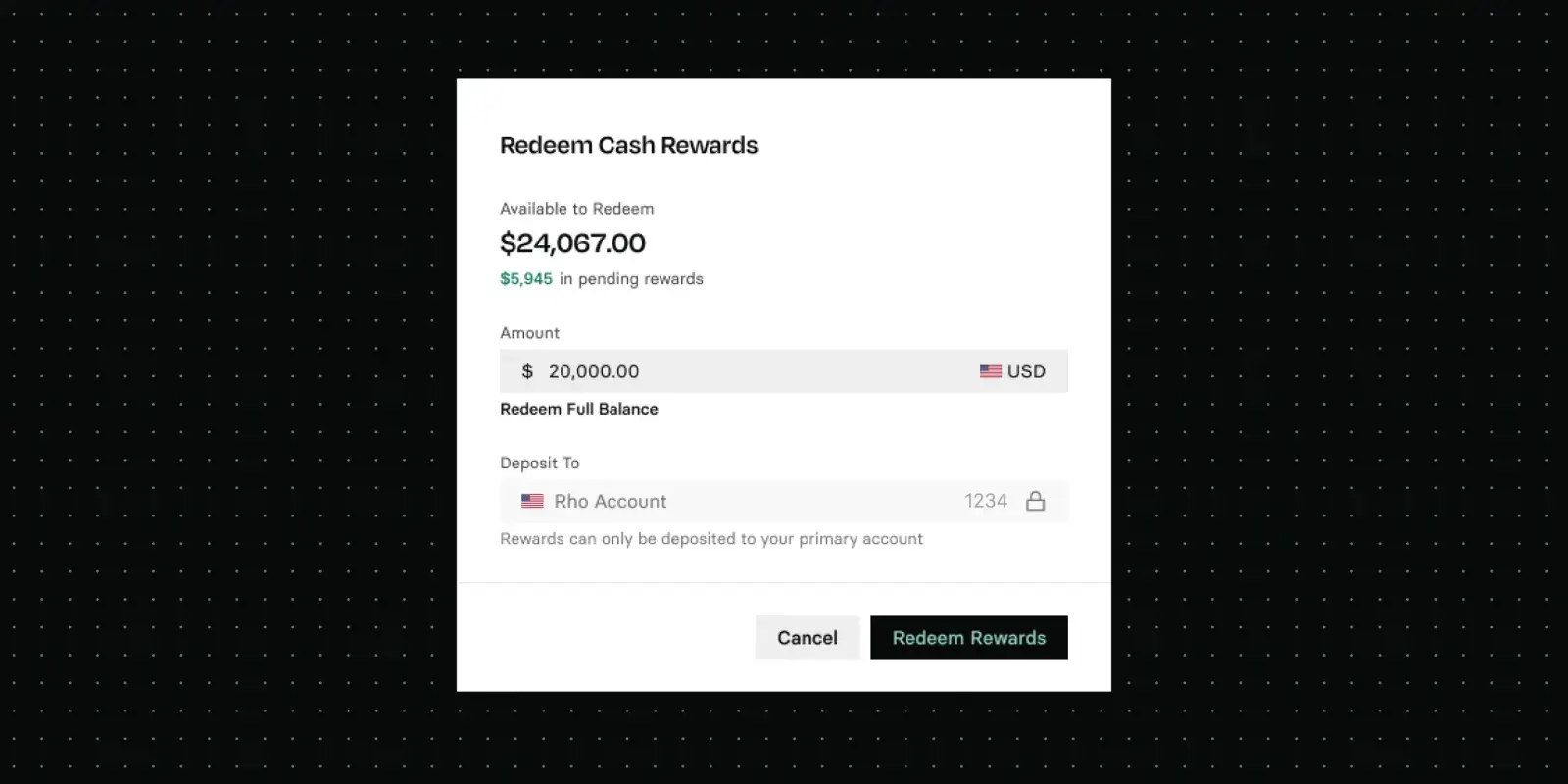 Rho – How to Redeem Your Rho Cash Back Rewards