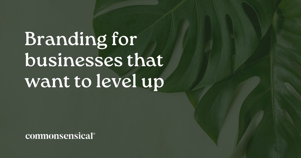 Commonsensical branding for businesses that want to grow - NZ brand agency