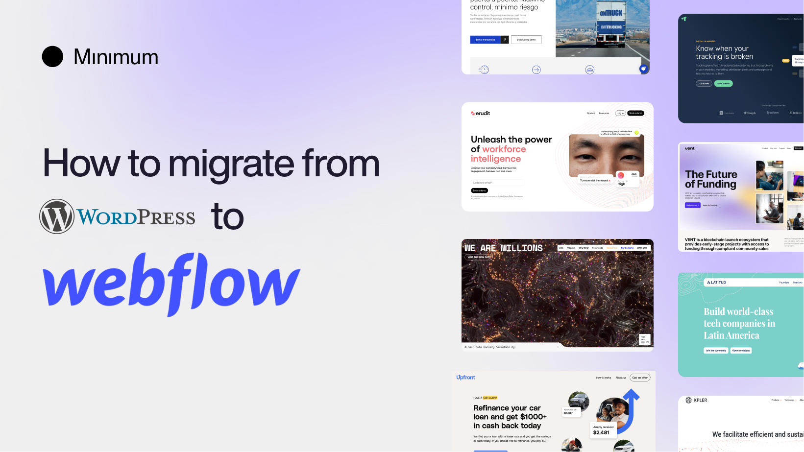 Guide to migrate from Wordpress to Webflow in 2022 - Minimum Blog