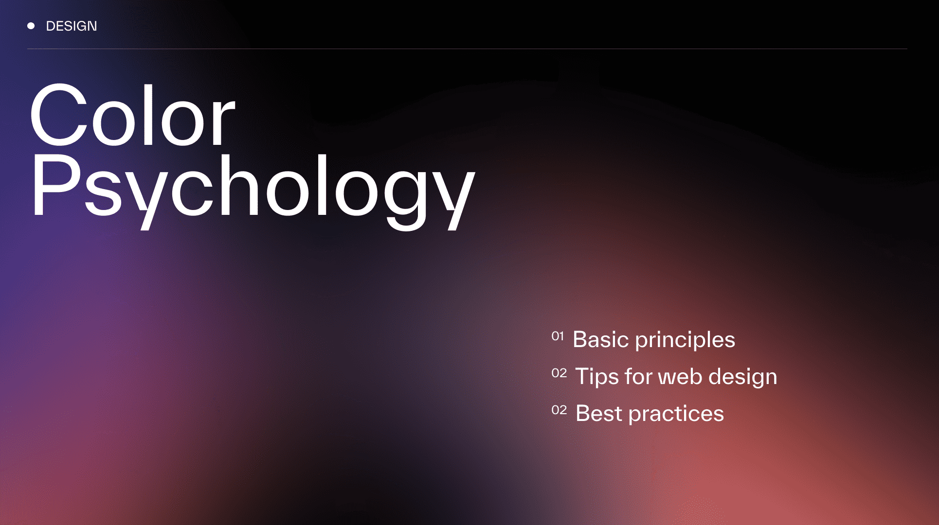 The Psychology of color in web design and UX - Minimum Blog