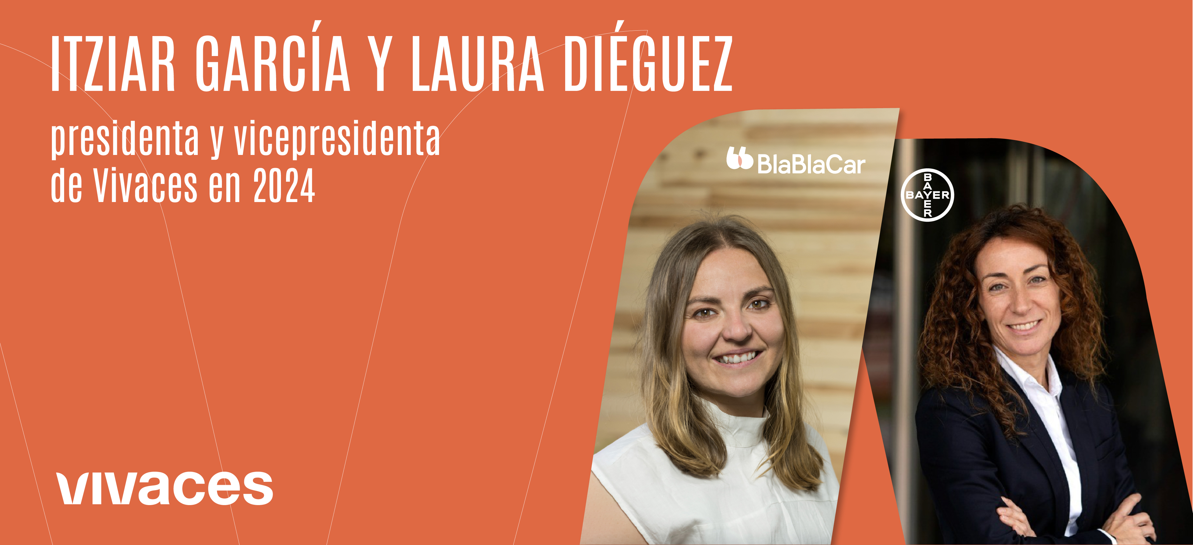 Itziar García y Laura Diéguez, presidenta y vicepresidenta de Vivaces ...