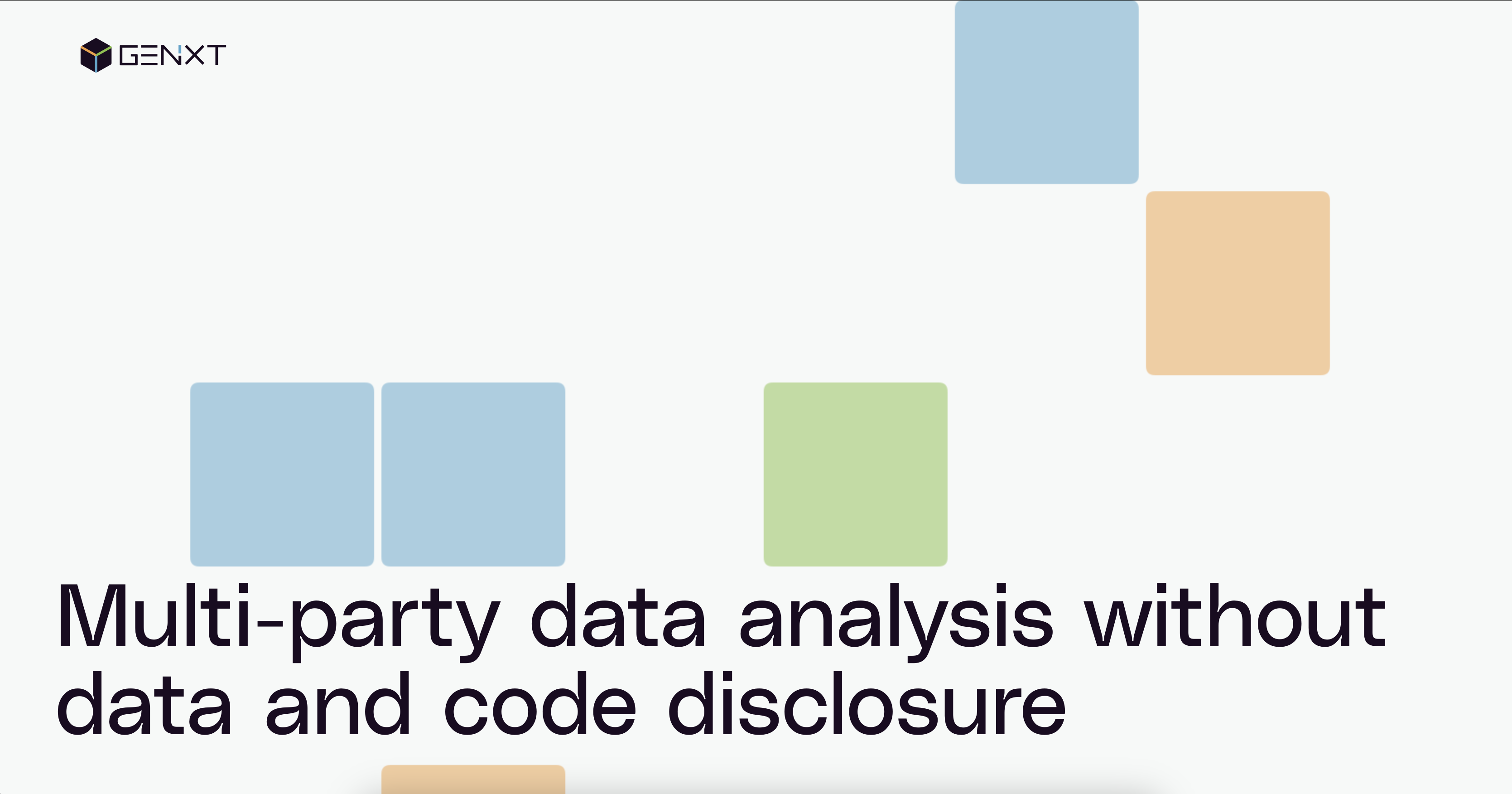 GENXT, Multi-party data analysis without data and code disclosure