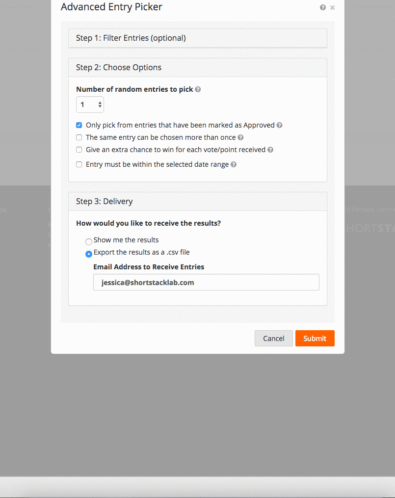 ShortStack Platform Updates: Mobile Login, Pick Random Entries, In-App ...