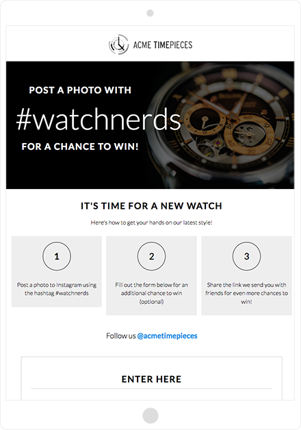 Simple Ways to Build a Bigger Social Media Following: UGC Hashtag Contest