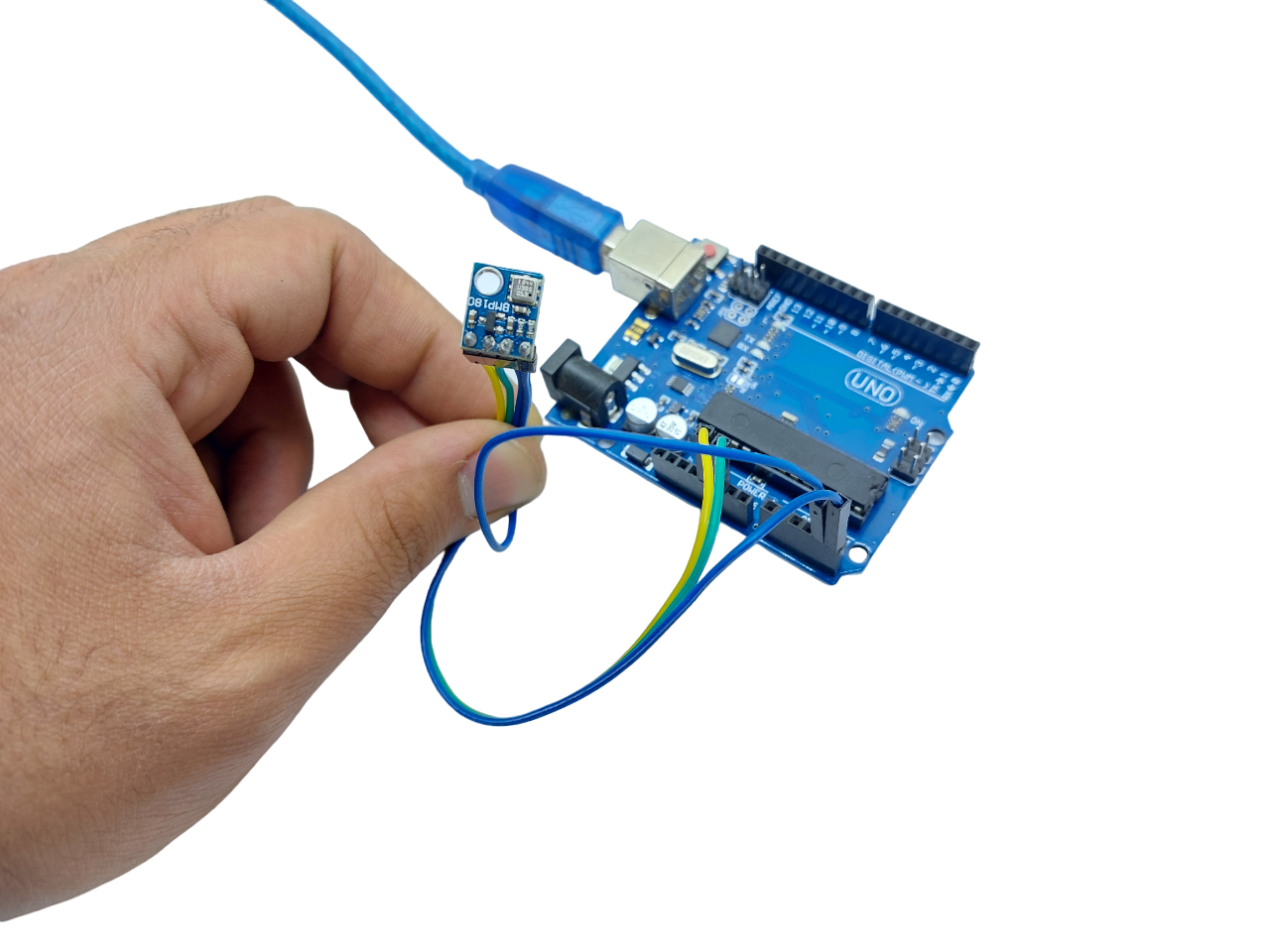 Voltaat Learn - Measure atmospheric pressure and altitude using BMP180 Voltaat Learn - Measure atmospheric pressure and altitude using BMP180