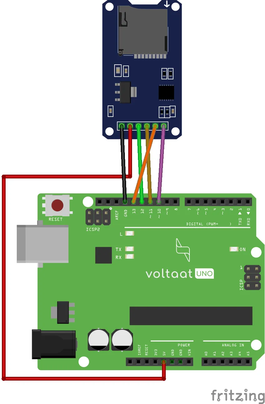 Voltaat Learn - Read a TXT file from SD card