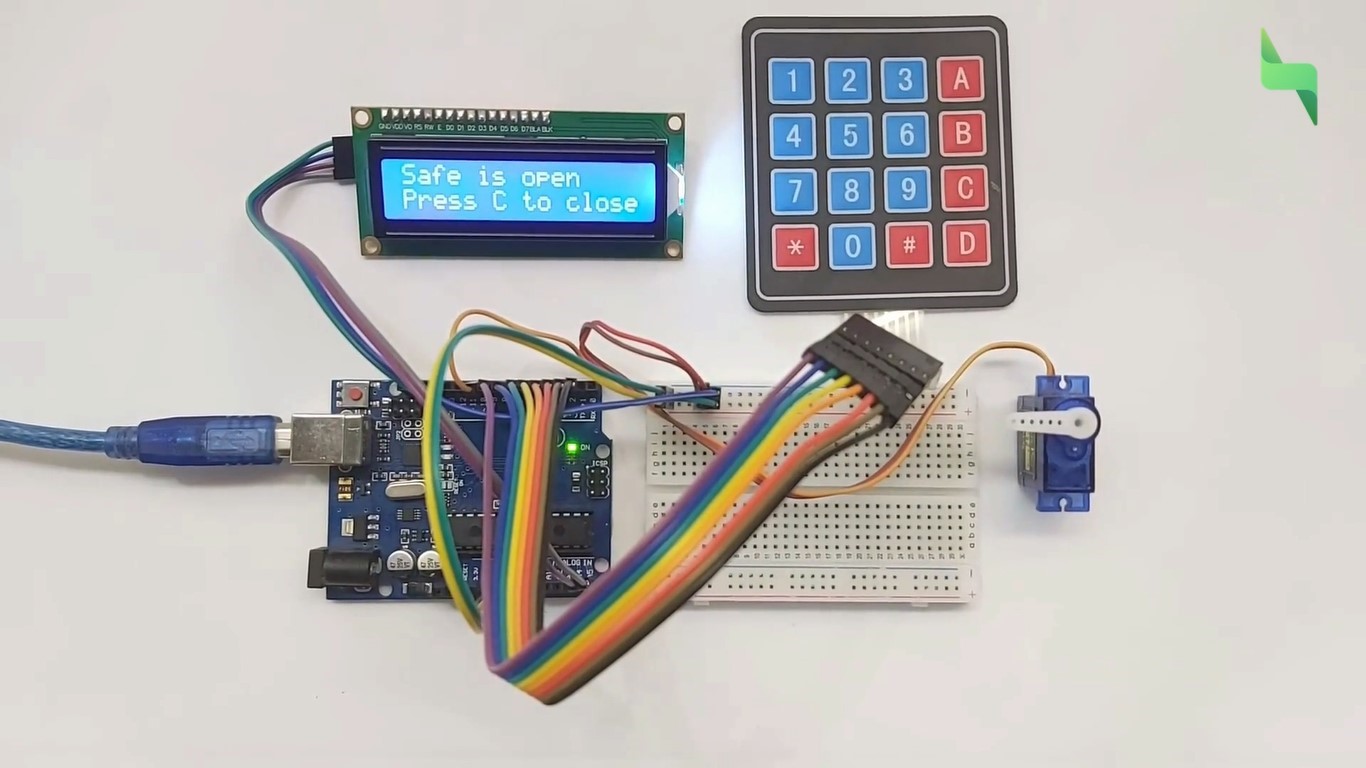 Voltaat Learn - بناء خزنة محمية بكلمة سر بواسطة الاردوينو