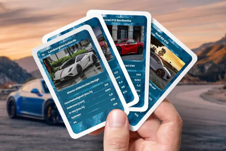 Auto Quartett: Personalisiertes & Einzigartiges Kartenspiel
