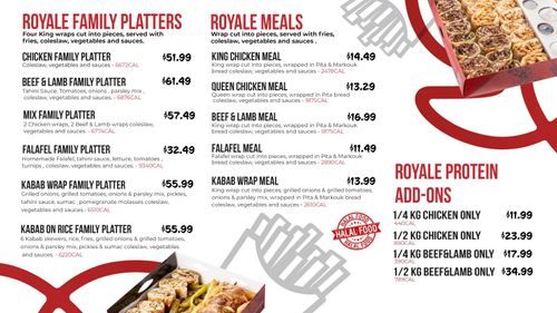 Our Menu -Shawarma Royale