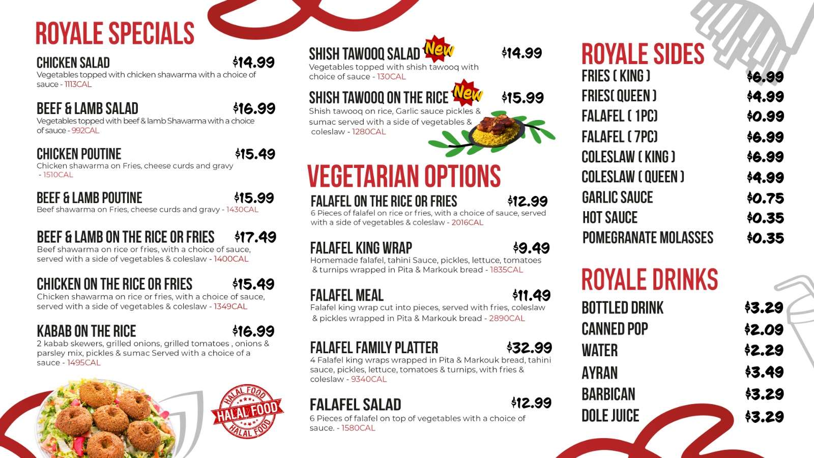 Our Menu -Shawarma Royale