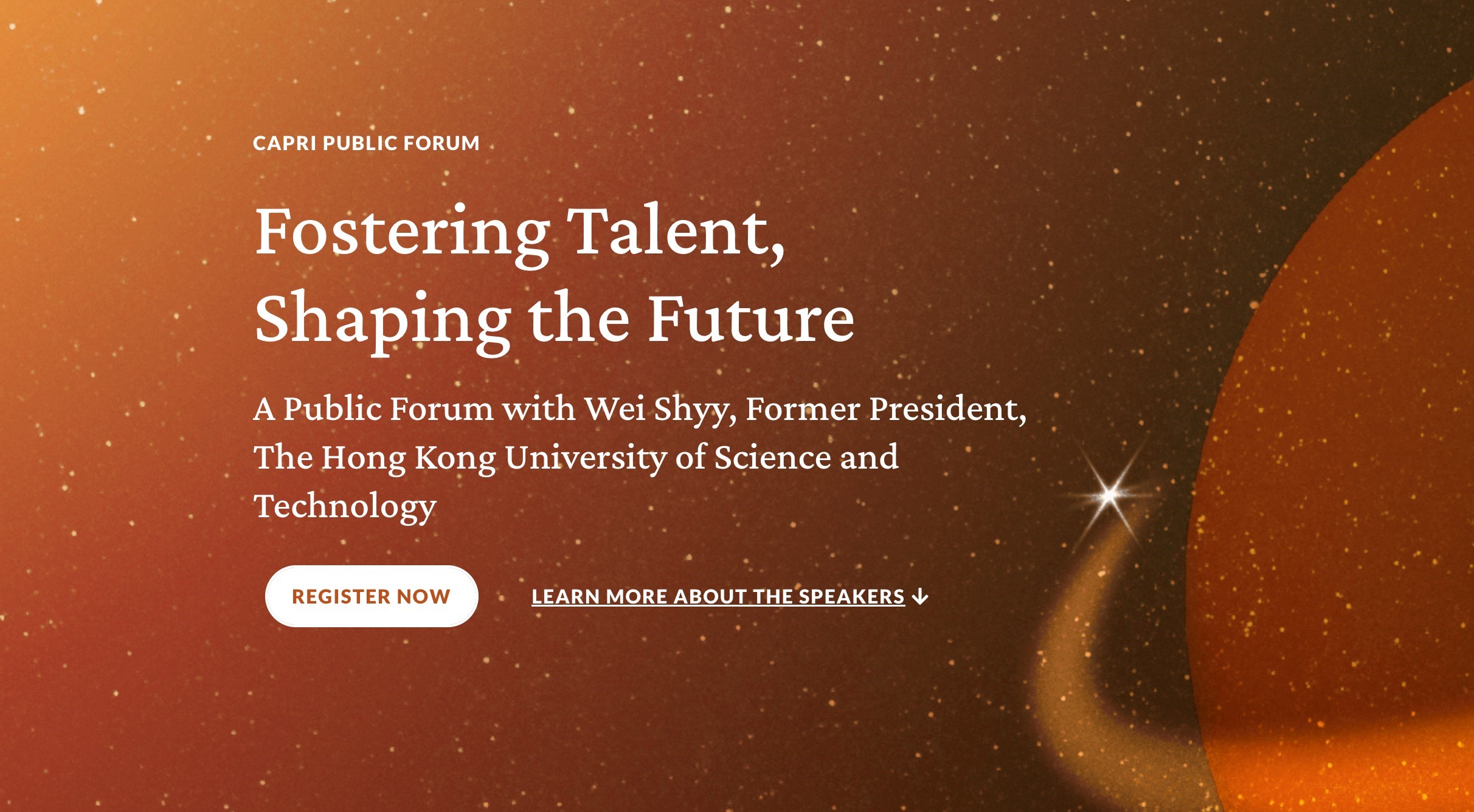 【News Reshare】CAPRI x NTU Public Forum: Fostering Talent, Shaping the ...