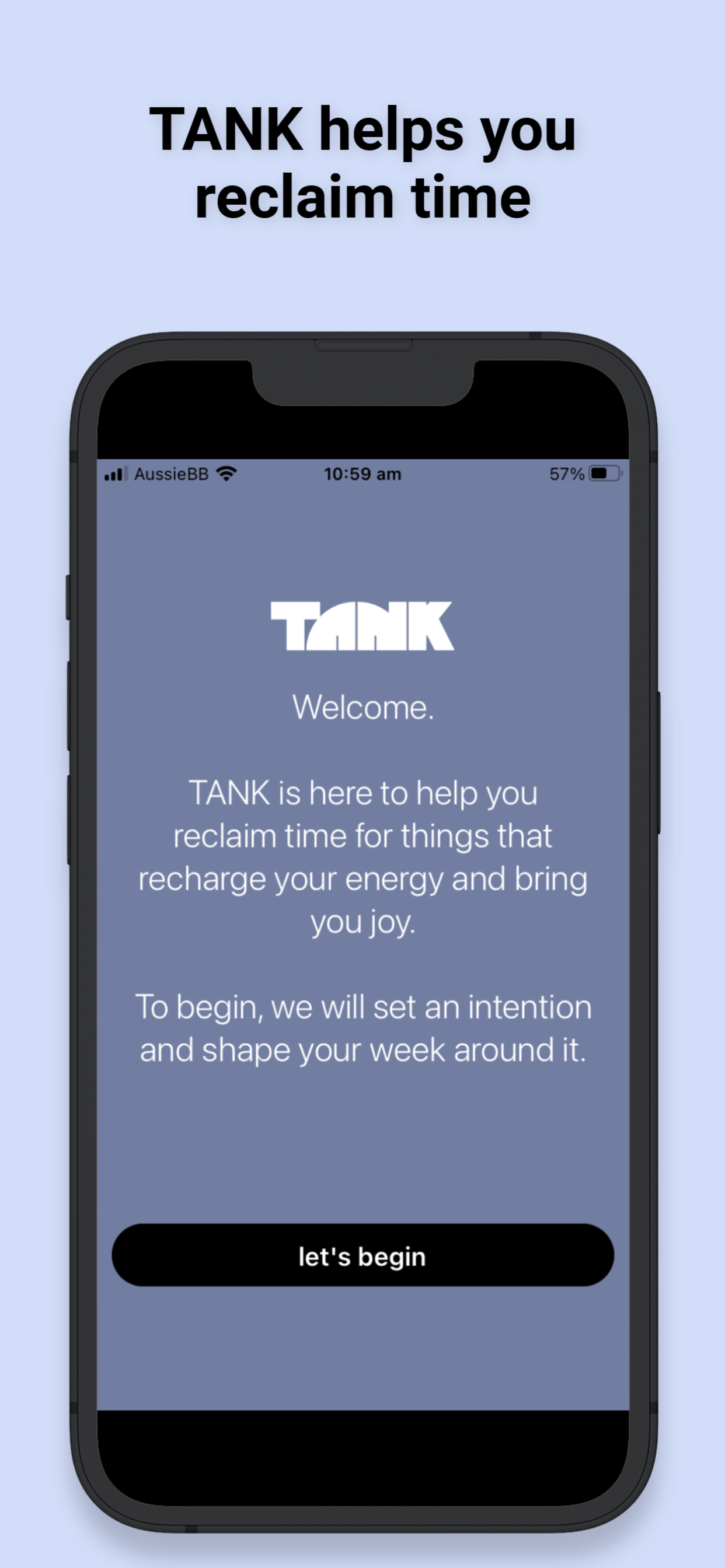 TANK - the app that fights burnout