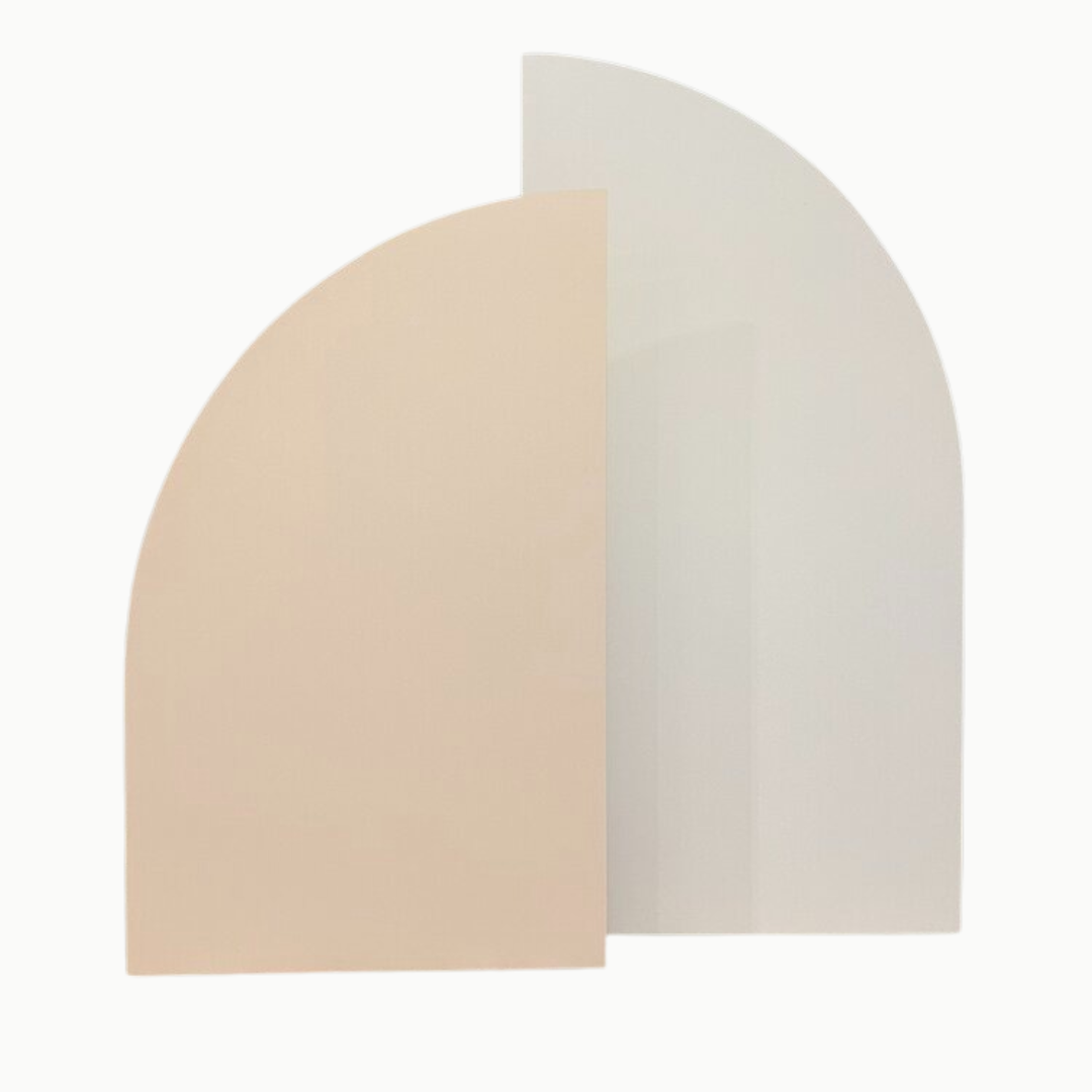 Backdrop & Arches Rentals - Duo Sail Wall Backdrop (Cream + White ...