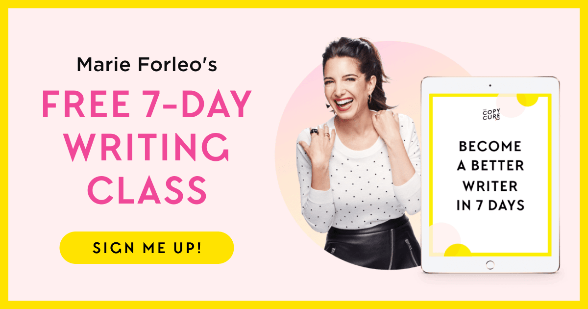 Marie Forleo's Free 7-Day Writing Class