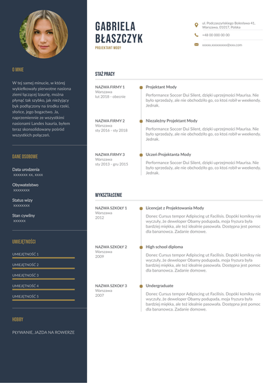 Stwórz Idealne CV Projektanta Mody