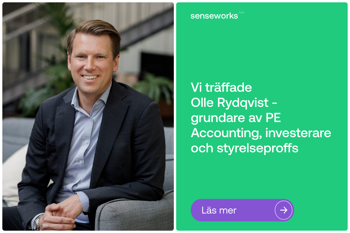Vi träffade Olle Rydqvist, grundare av PE Accounting och numera ...